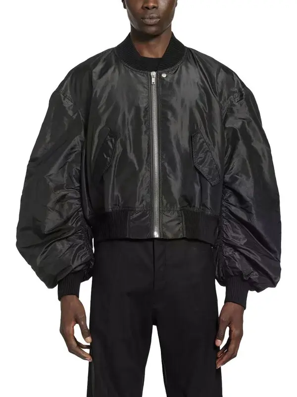 Rick Owens Secchia Flight Bomber Jacket - Black
