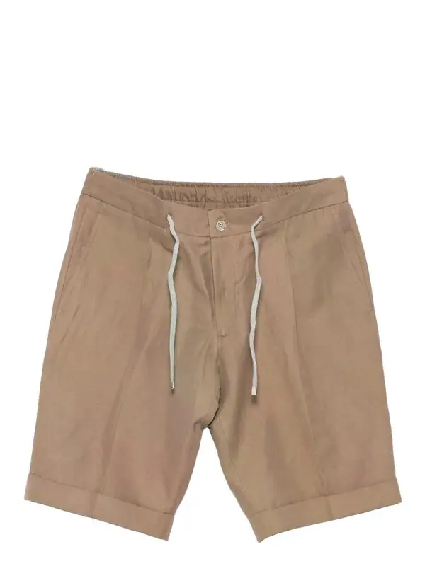 BARBA NAPOLI Capri Drawstring Shorts - Brown