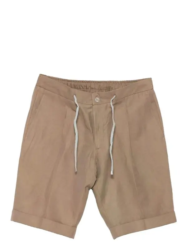 BARBA NAPOLI Capri Drawstring Shorts - Brown