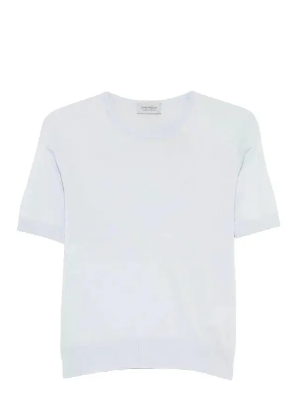John Smedley Nell Fine-knit T-shirt - Blue