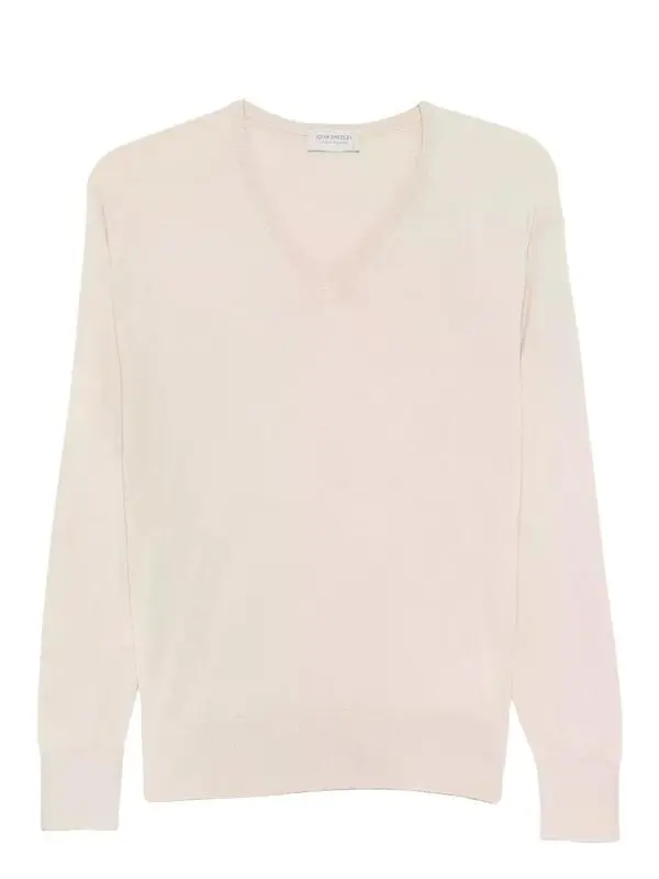 John Smedley Anne V-neck Sweater - Neutrals