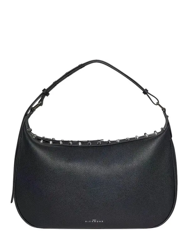 John Richmond Studded Shoulder Bag - Black