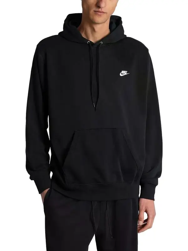 Nike Logo-embroidered Hoodie - Black