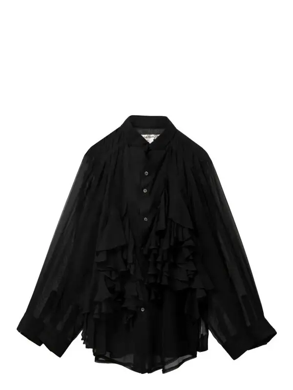 Comme Des Garçons Ruffled Shirt - Black