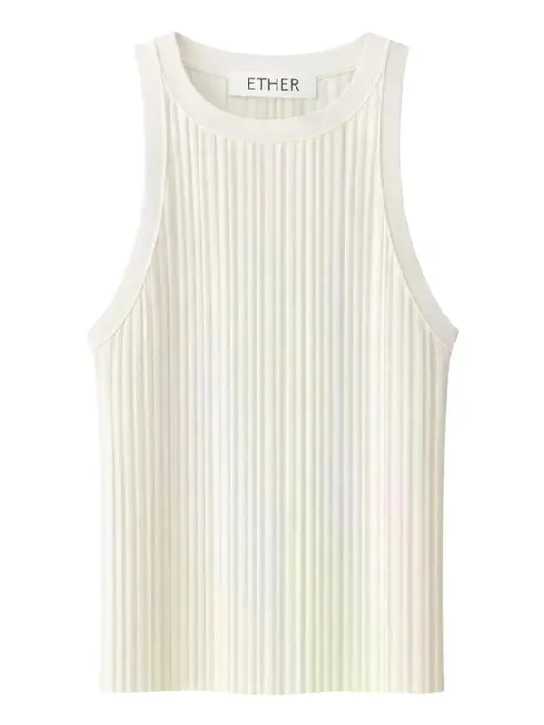 ETHER Ribbed Tank Top - Neutrals
