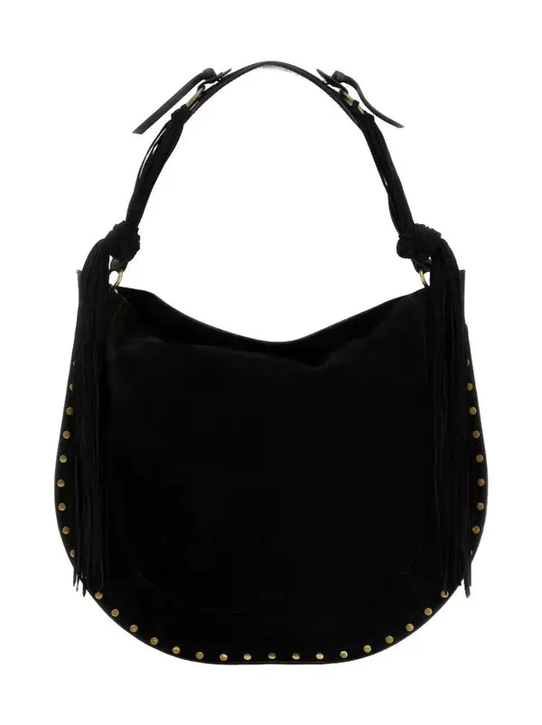 Isabel Marant Oskan Stud-embellished Shoulder Bag - Black