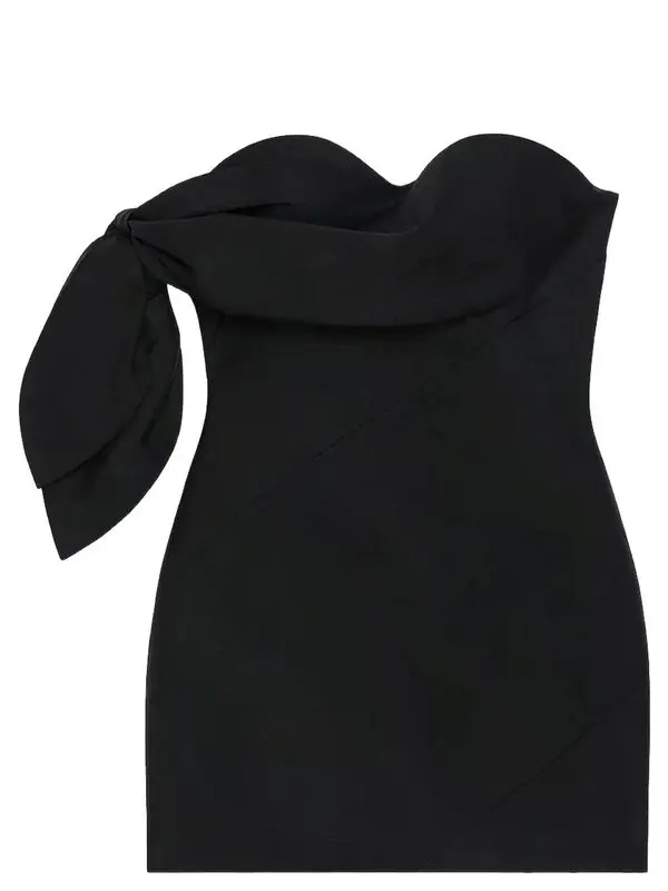 Givenchy Bow-detail Draped Dress - Black