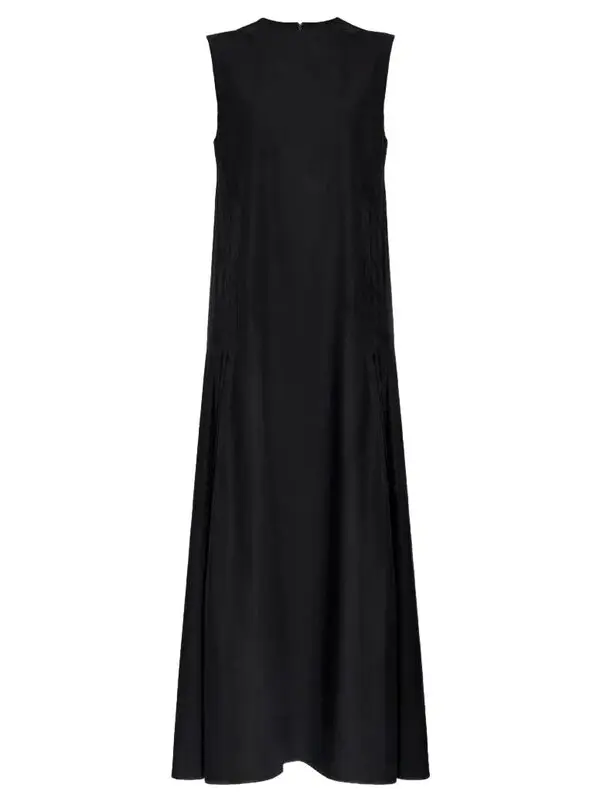 Studio Nicholson Pleated A-line Dress - Black