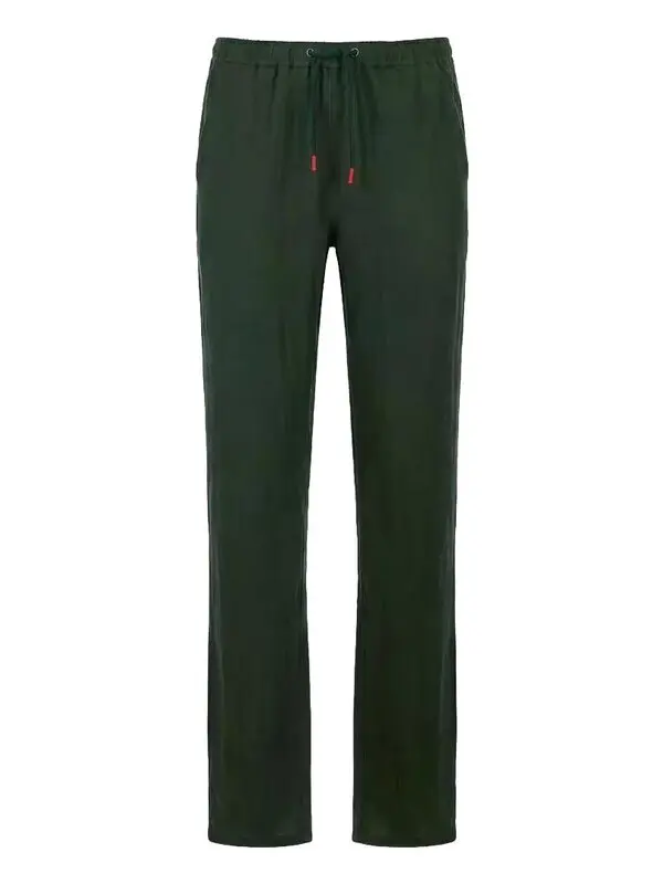 Kiton Drawstring Straight-leg Trousers - Green