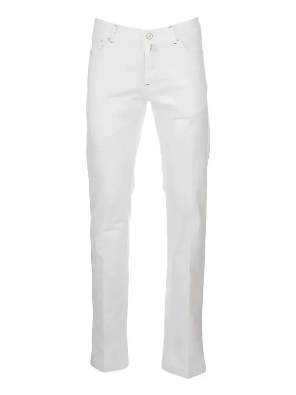 Kiton Five-pocket Jeans - White
