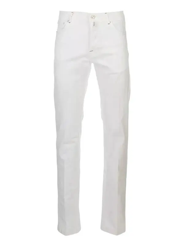 Kiton Five-pocket Jeans - White