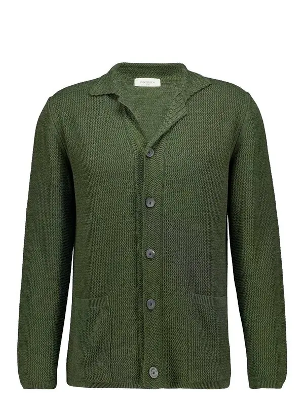 PIACENZA CASHMERE 1733 Textured-knit Jacket - Green