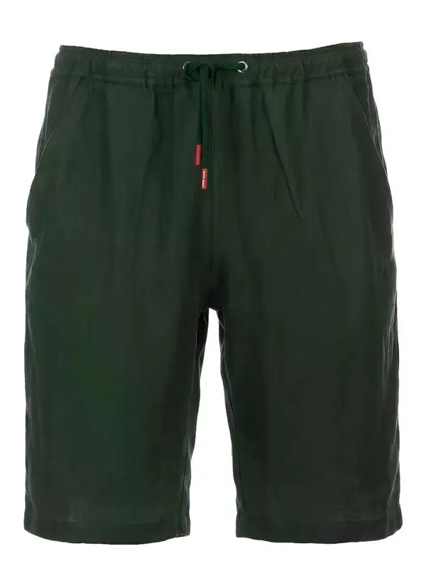Kiton Drawstring Waistband Shorts - Green