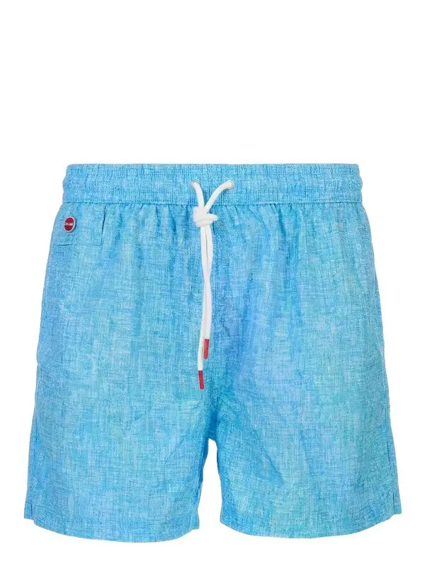 Kiton Drawstring Swim Shorts - Blue