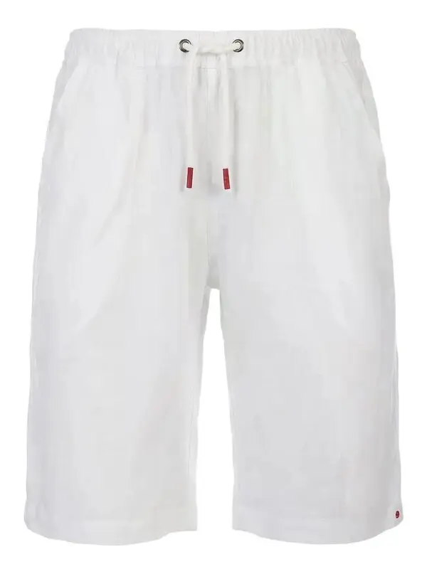 Kiton Drawstring-waistband Shorts - White
