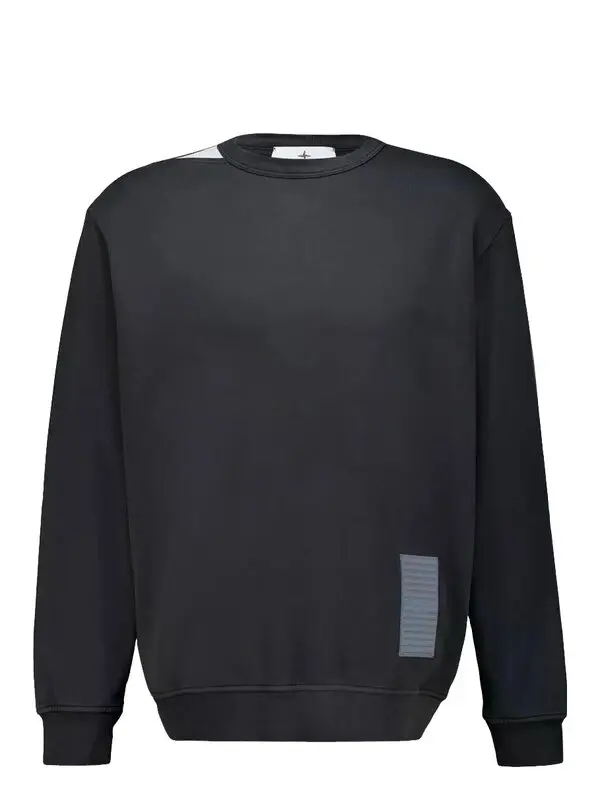 Stone Island Marina Logo-patch Sweater - Black