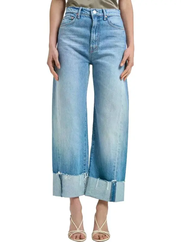 MOTHER Turn-up Cuff Jeans - Blue