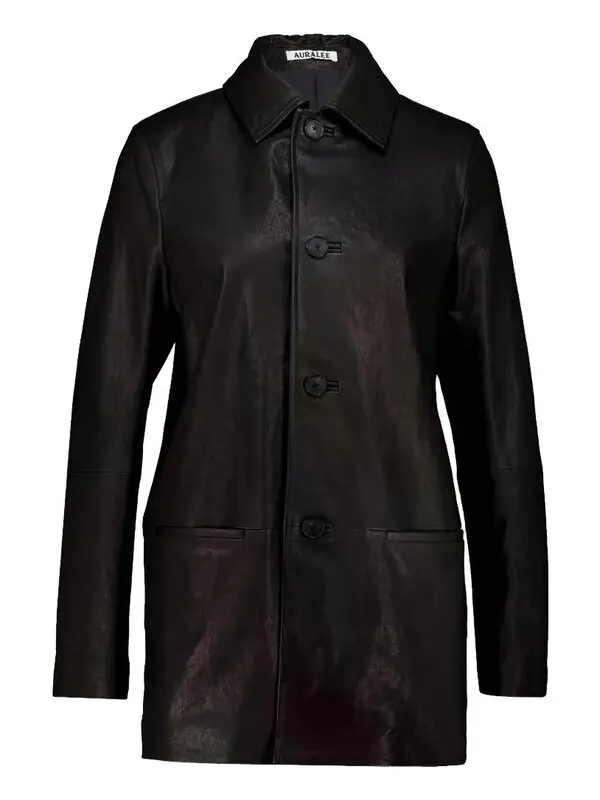 Auralee Leather Jacket - Black