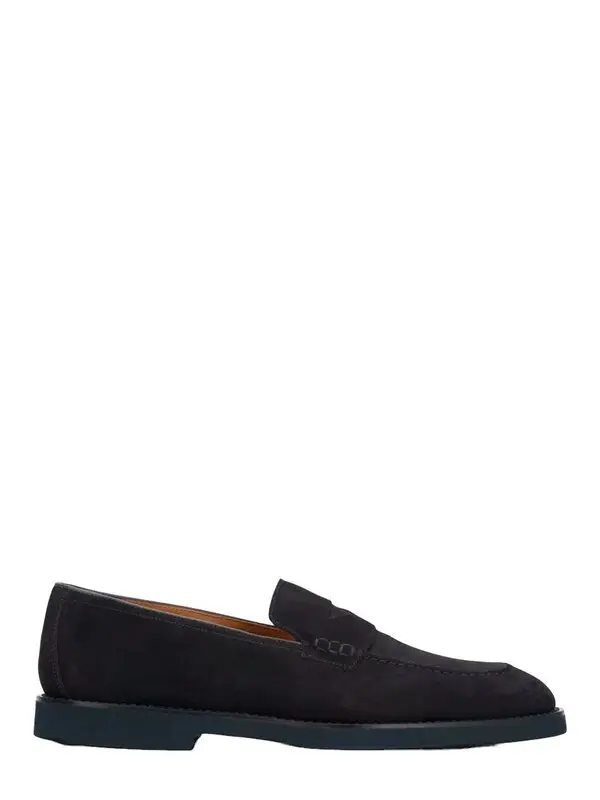 DOUCAL'S Suede Penny Loafers - Blue