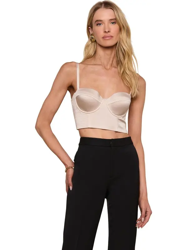 L'Agence Nysa Bustier Top - Champagne
