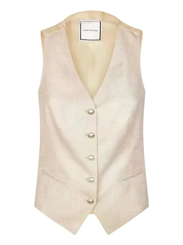Tagliatore Button-up Waistcoat - Neutrals