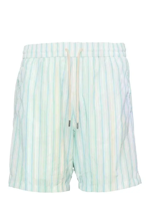 Jacob Cohen Striped Drawstring Swim Shorts - Blue