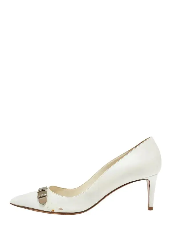 Ralph Lauren 90mm Leather Pumps - White