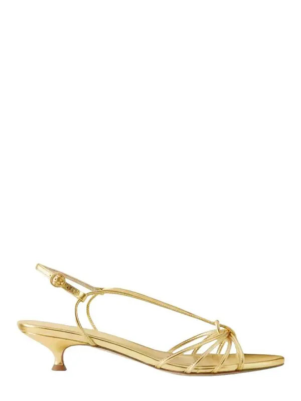 AeydĒ Amara Metallic-effect Sandals - Gold