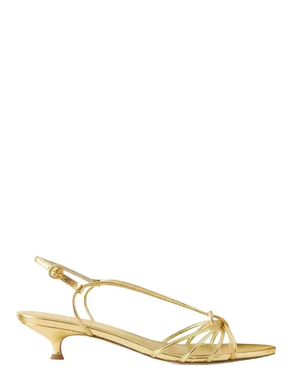 AeydĒ Amara Metallic-effect Sandals - Gold
