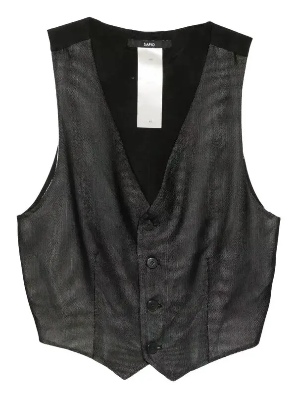 SAPIO Nº 12a Waistcoat - Black