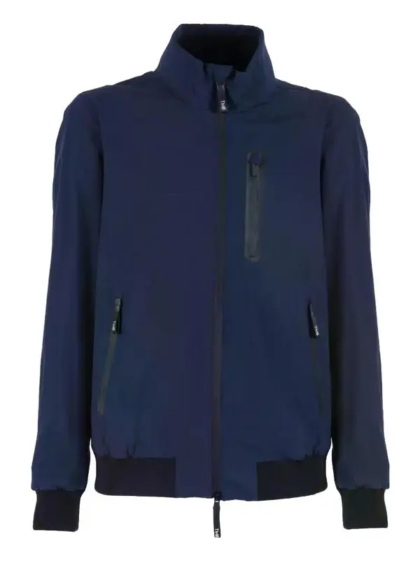 TOMBOLINI Hooded Zip-up Jacket - Blue