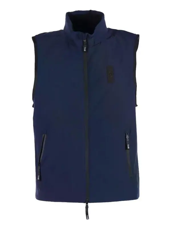 TOMBOLINI Logo-patch Gilet - Blue