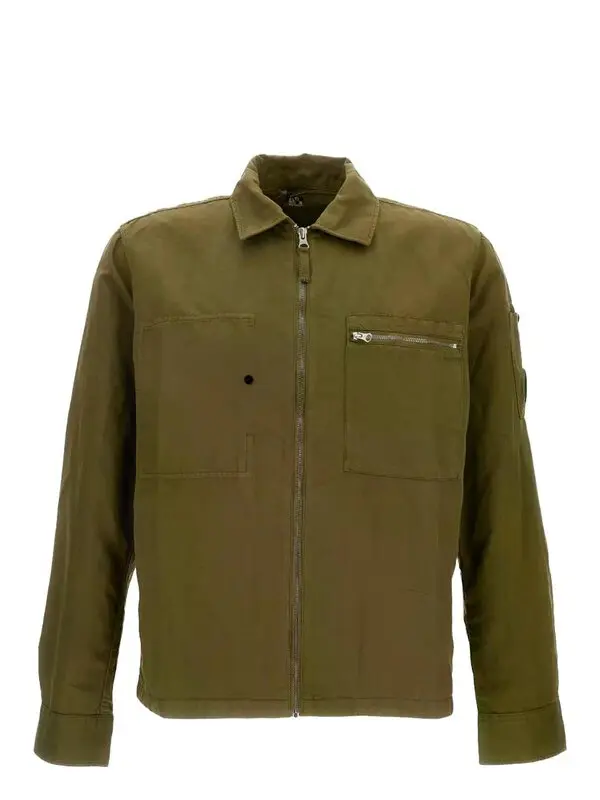 C.P. COMPANY Lens-detail Full-zip Shirt Jacket - Green