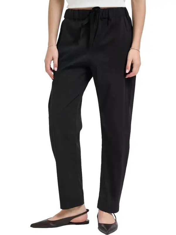 SEMICOUTURE Drawstring-waistband Trousers - Black