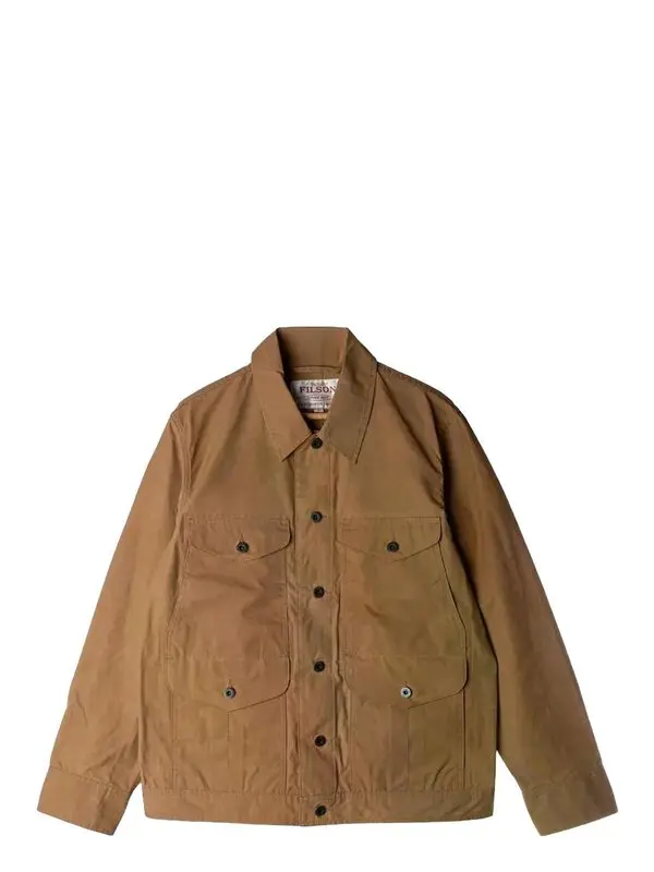 Filson Journeyman Dry-wax Button-up Jacket - Brown