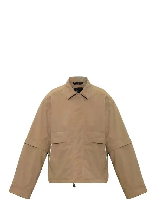 Moncler Day-namic Flap-pocket Zip-up Jacket - Brown