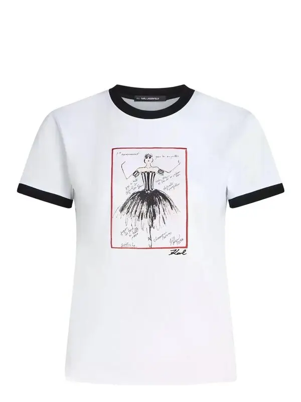 Karl Lagerfeld Le Ballet T-shirt - White
