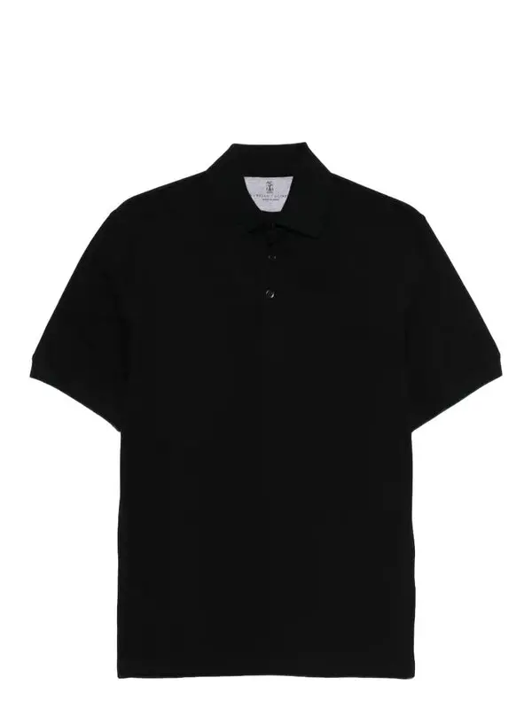 Brunello Cucinelli Short-sleeve Polo Shirt - Black