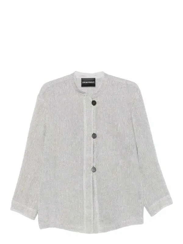 Emporio Armani Buttoned Jacket - Grey