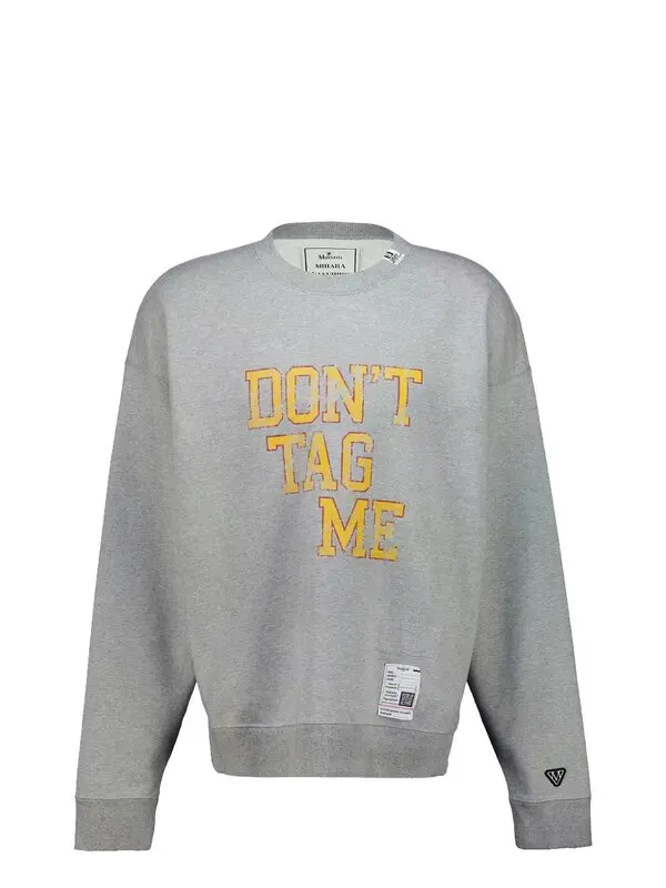 Mihara Yasuhiro Slogan-print Distressed Sweatshirt - Grey