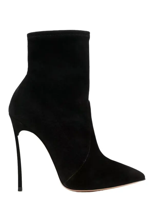 Casadei Blade 125mm Leather Ankle Boots - Black