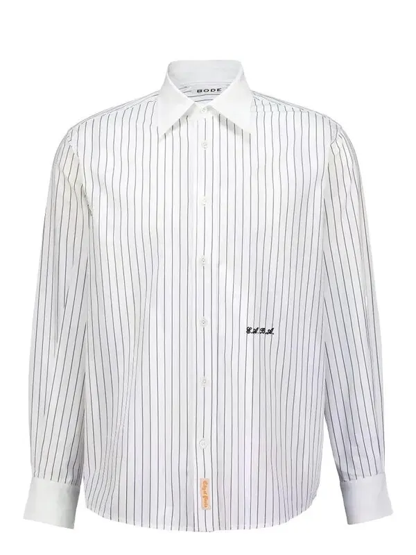 BODE Steamboat Stripe-pattern Shirt - White