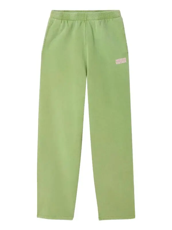 American Vintage Plizzy Straight-leg Track Pants - Green
