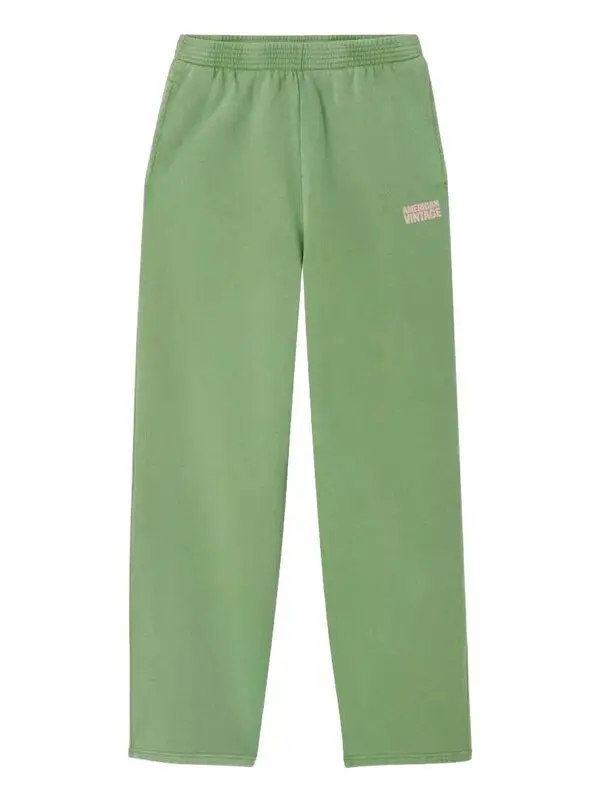 American Vintage Plizzy Straight-leg Track Pants - Green