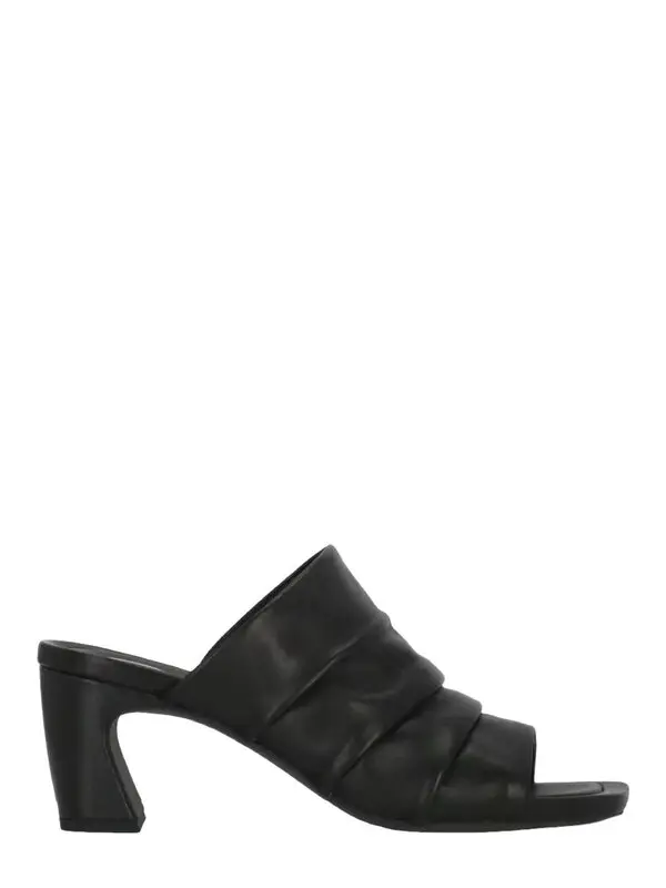 Ash Eva Leather Mules - Black
