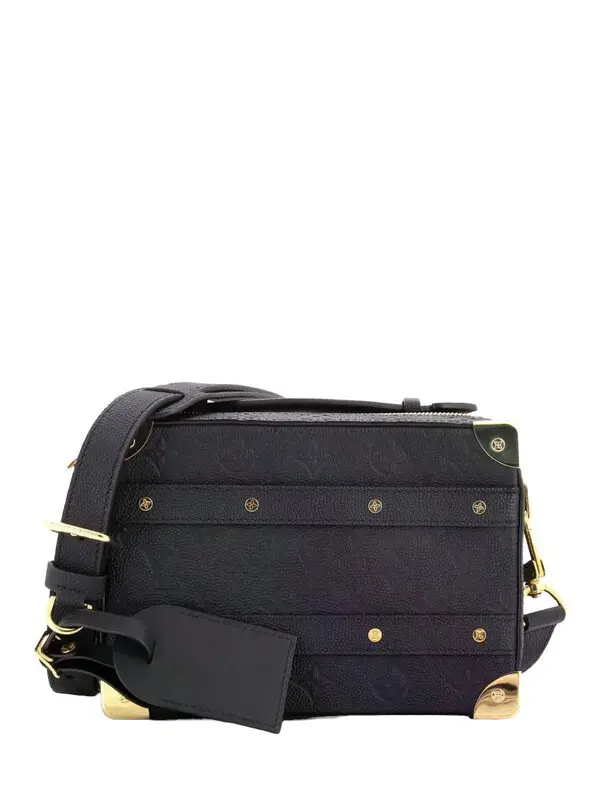 LOUIS VUITTON X Nba Handle Trunk Bag Monogram Embossed Leather - Black