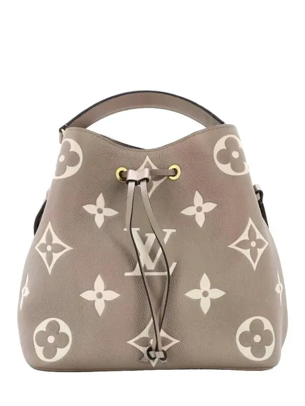 LOUIS VUITTON Neonoe Handbag Bicolor Monogram Empreinte Giant Mm Bucket Bag - Neutrals