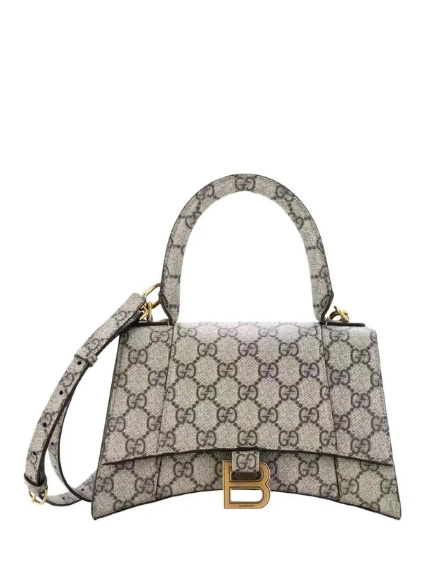 Gucci X Balenciaga The Hacker Project Hourglass Small Top Handle Bag - Brown