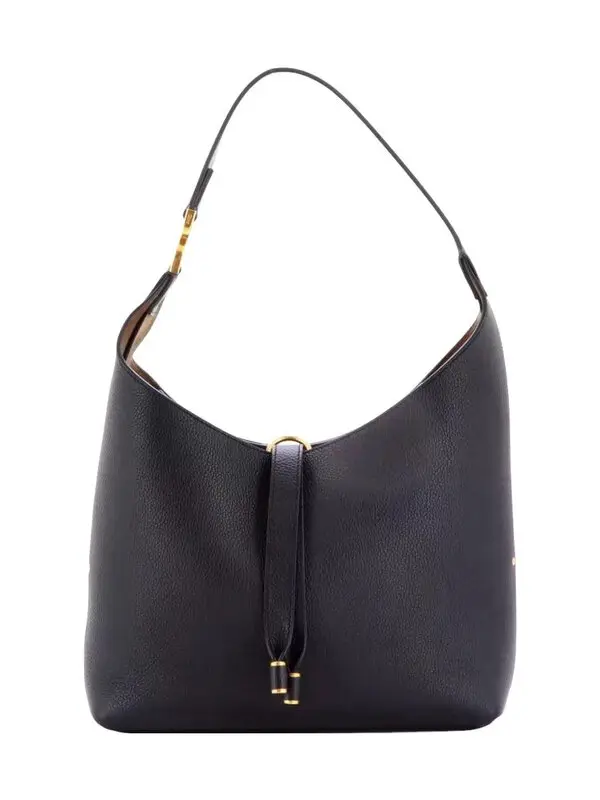 Chloé Marcie Nm Leather Small Hobo Bag - Black