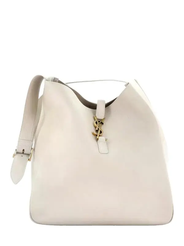 Saint Laurent Le 5 A 7 Supple Large Hobo Bag - Neutrals